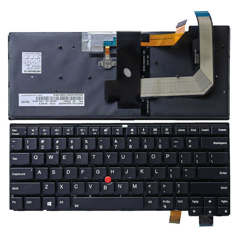 Laptop Replacement US Layout Keyboard For Lenovo T470s Thinkpad 13 2Nd ...