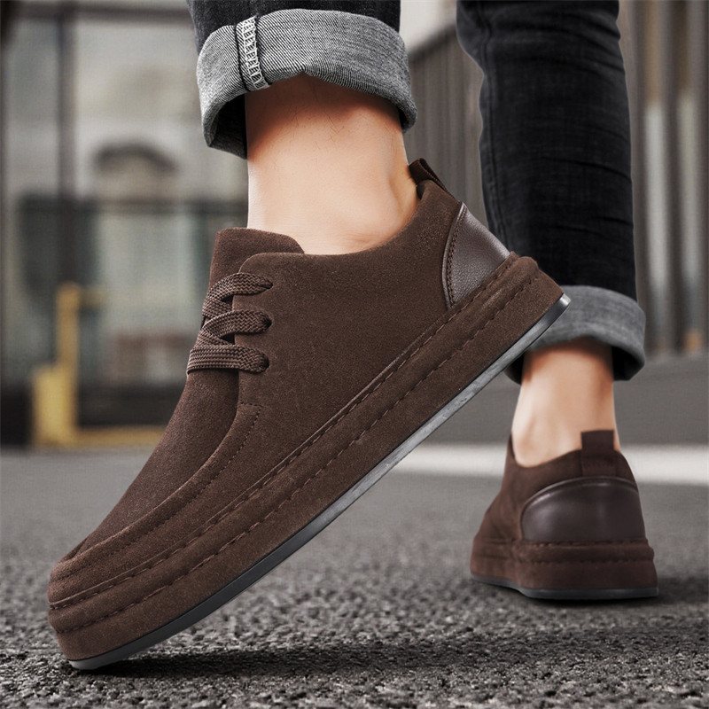 Suede Leather Men Casual Shoes Fashion Comfortable Man Loafers ...