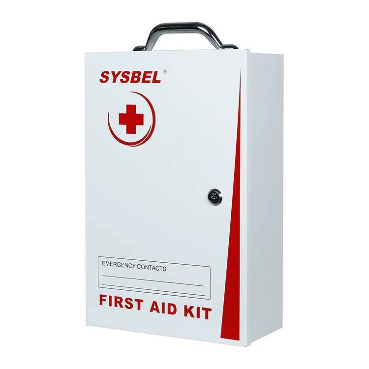 SYSBEL Laboratory Home Office Medical Portable Steel First Aid Kit ...