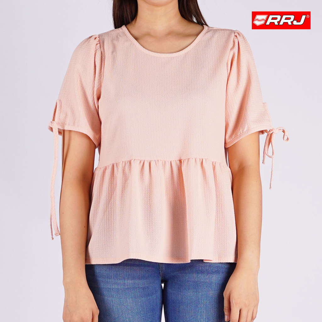 RRJ Ladies Basic Tees Regular Fitting Special Fabric 163720-U (Pink ...