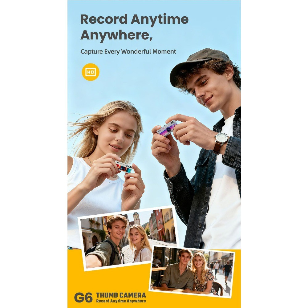 Children's Camera G6 Thumb Camera 26g Ultra Mini Portable 1080P High ...