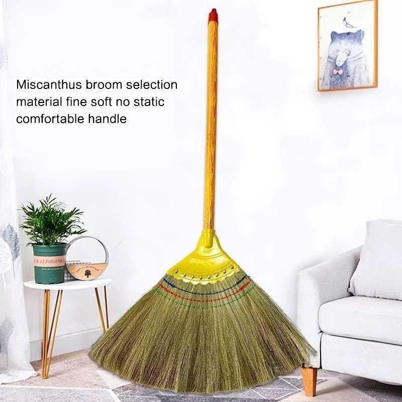 Extra Sturdy Broom Handmade From Miscanthus Grass With Eight Nails For ...