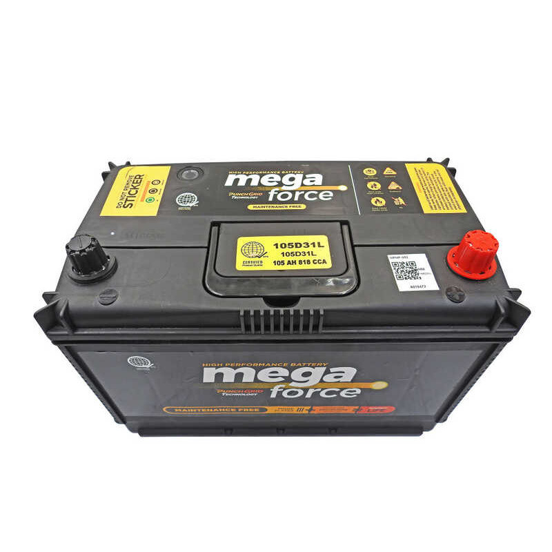 Mega Force 3Smf 105D31l 105Amps Maintenance Free Automotive Battery ...