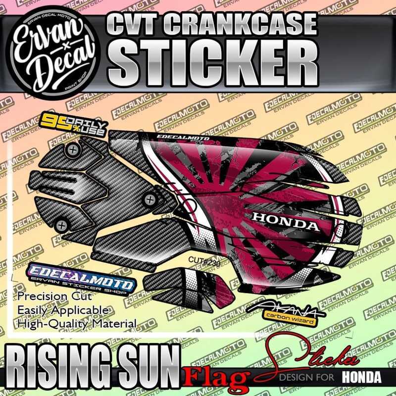 HONDA CLICK 125I/150I V2/V3 CVT Crankcase Cover Wrap Vinyl Sticker ...