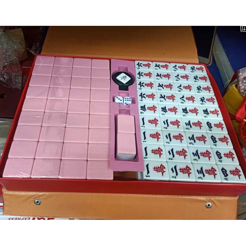 MAHJONG SET BABY PINK JUMBO SIZED B5f | Shopee Philippines