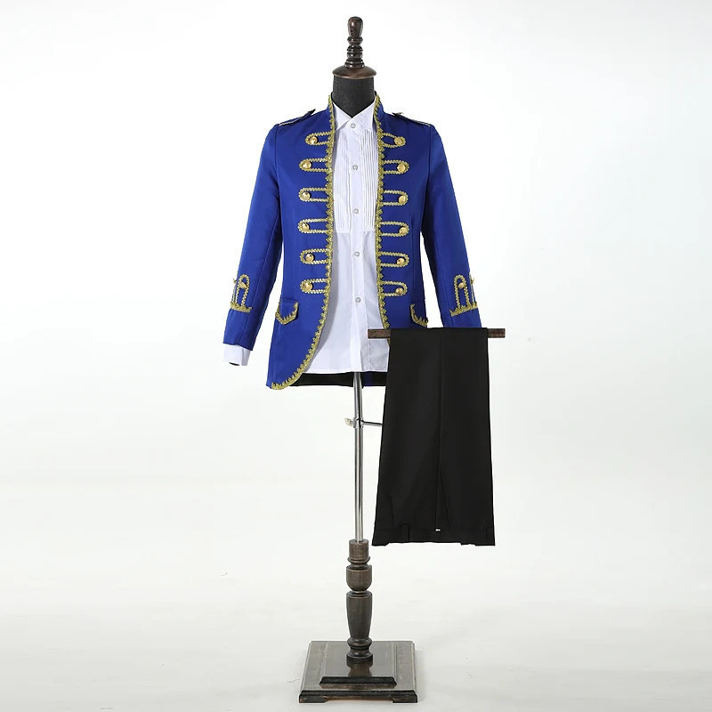 Men Court Clothing European Retro Man Wedding Costume Male Host Bar ...