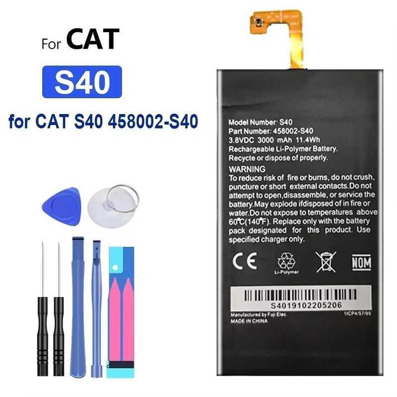 Mobile Phone Battery 3000mAh For Caterpillar Cat S40 458002-S40 High ...