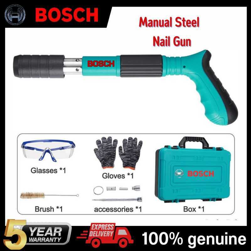 BOSCH Manual Steel Nails Gun Rivet Tufting Nail Concrete Wall Fastening ...