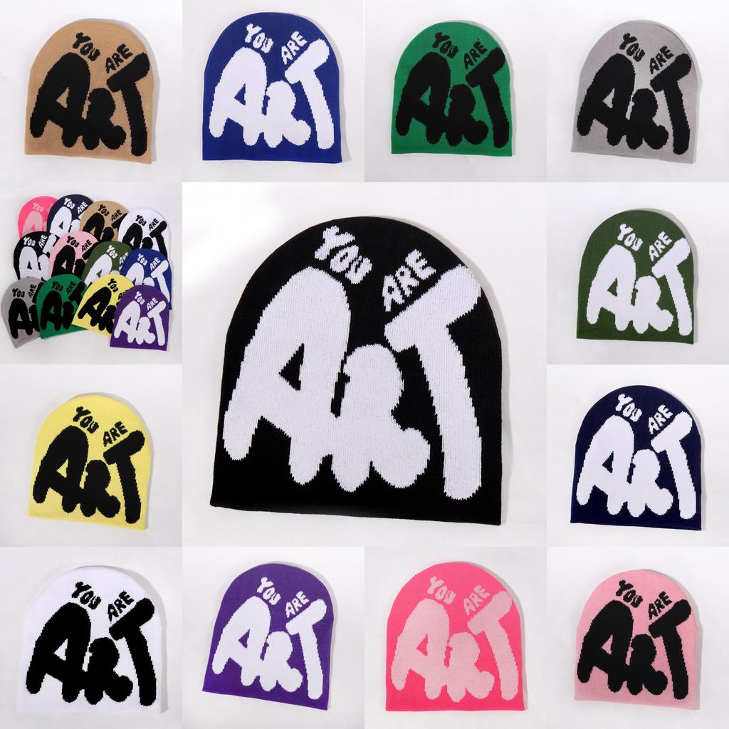 Winter Hat Knit With Letter Pattern For Men Women Streetwear Fashion ...