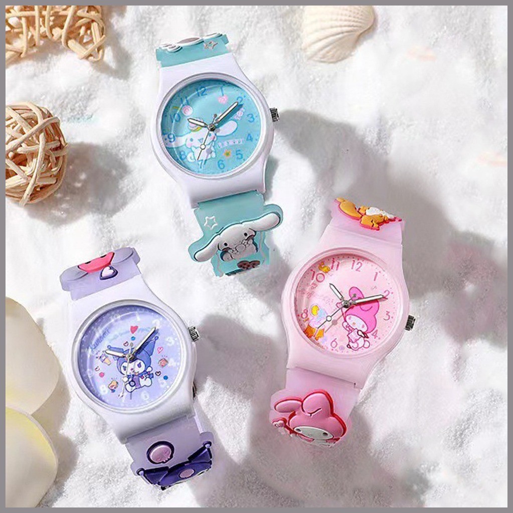 Sanrio Cartoon Watch Kuromi Melody Cinnamon Roll Watch Campus Student ...