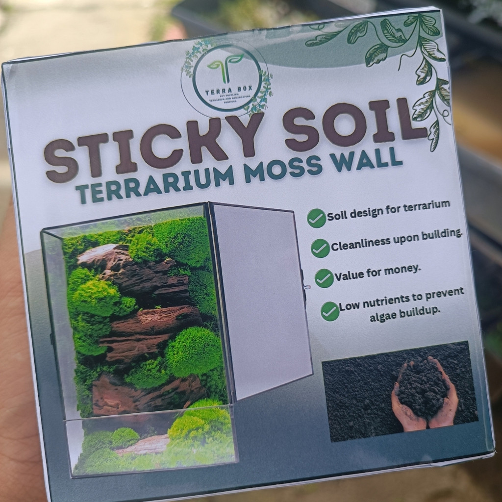 TERRA BOX STICKY SOIL FOR TERRARIUM MOSS WALL | Shopee Philippines