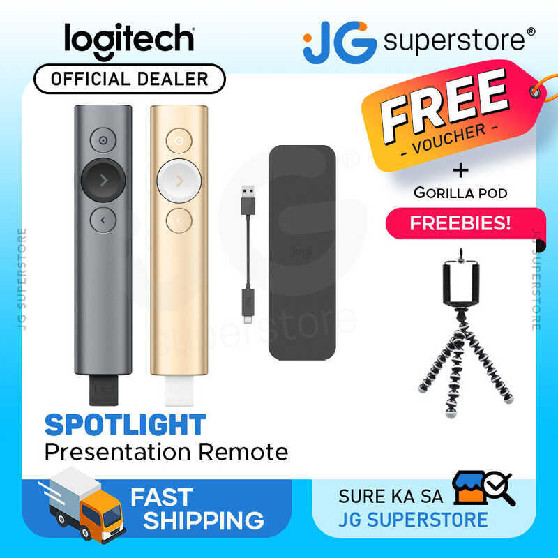 Logitech Spotlight Presentation Remote Advanced Digital Highlighting With Bluetooth, Universal ...