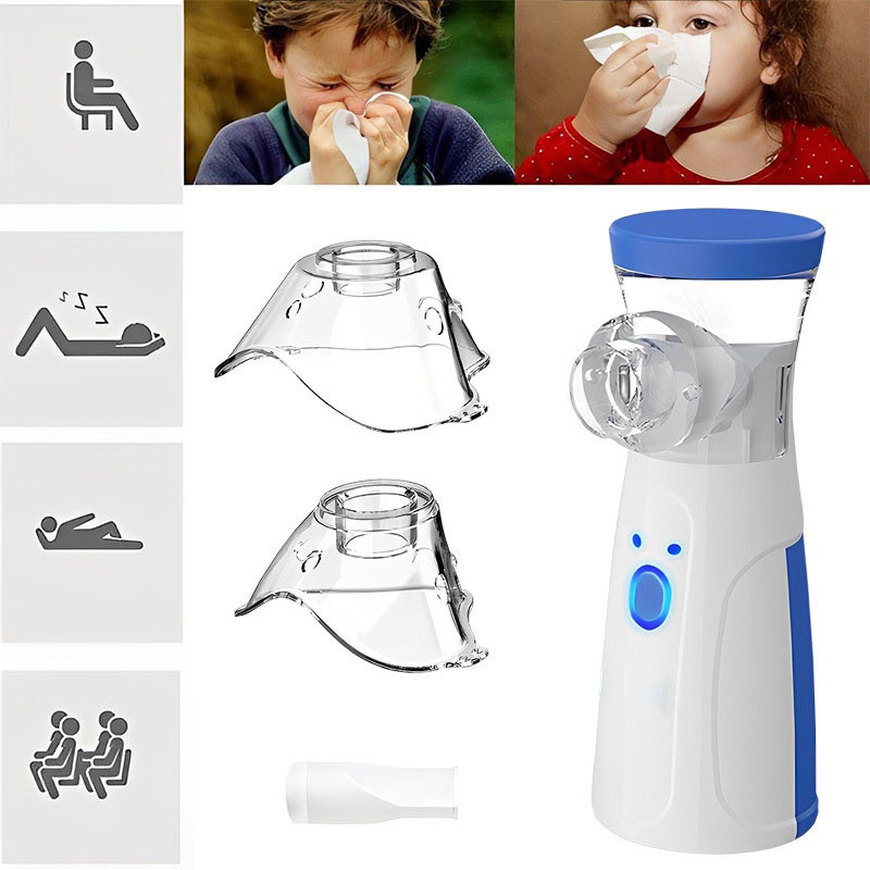 Portable Silent Mesh Nebulizer Inhaler Machine Medical Asthma Inhaler ...