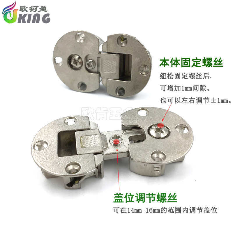 Double Cup Semi-Circular Hinge Up And Down Door Hidden 180-Degree Plane ...