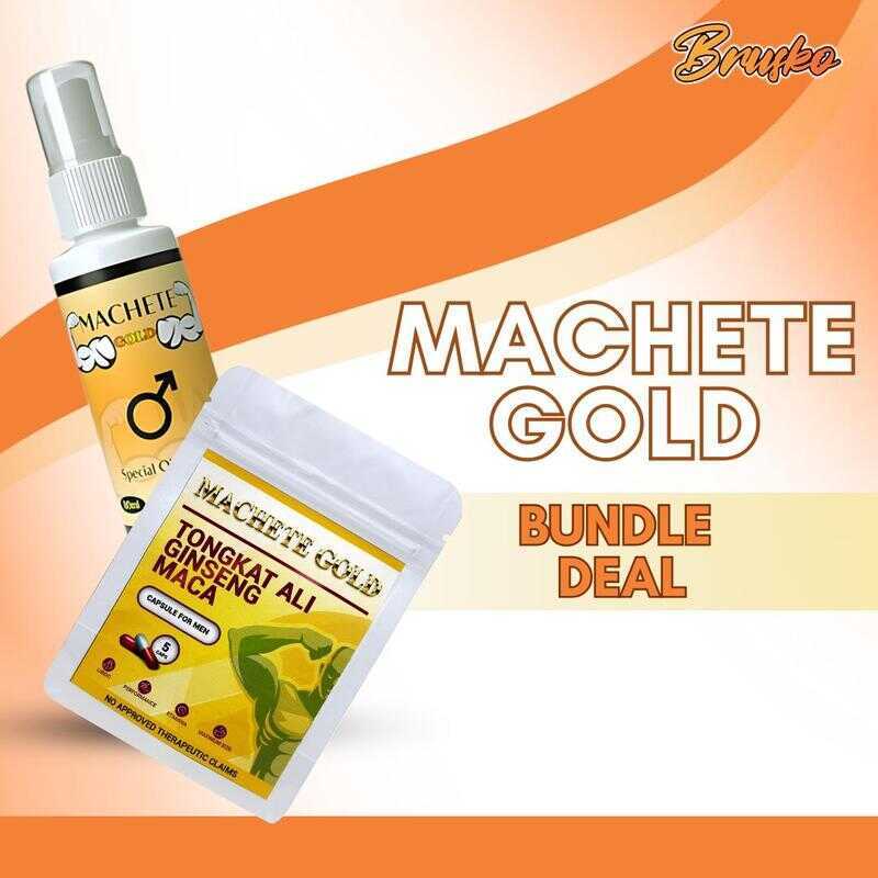 MACHETE GOLD Bundle Deal Natural Herbal Massage Enlarge Oil For Men And ...