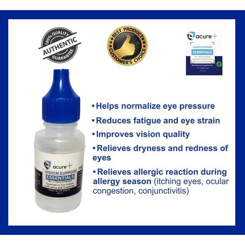 Original Acure Plus Eye Drops for improving vision quality, sore ...