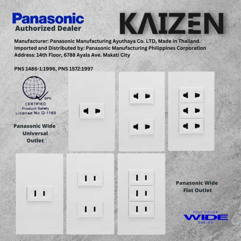Panasonic Wide Series Universal / Flat Outlets 1 2 3 Gang | Shopee ...
