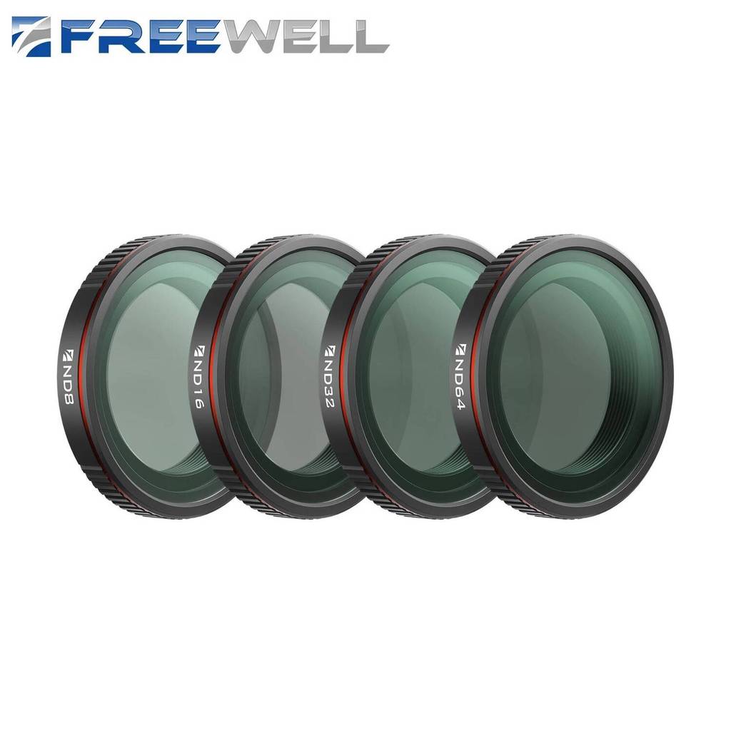 Freewell Standard Day ND Filters 4 Pack,ND8,ND16,ND32 and ND64 Filter ...