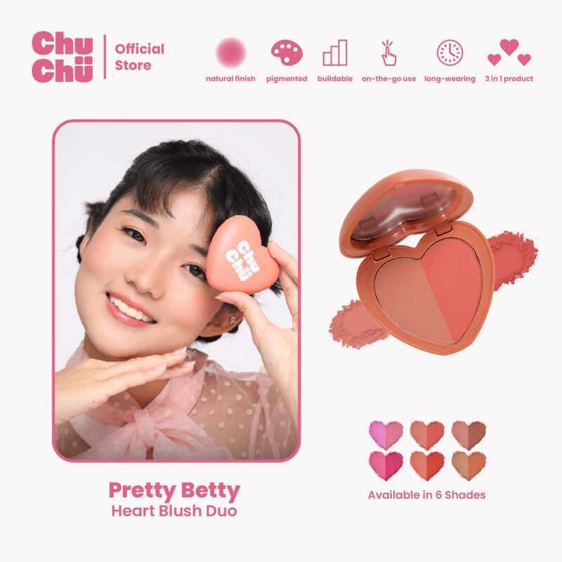 Chu Beauty Heart Blush Duo In Pretty Betty 4D3 | Shopee Philippines