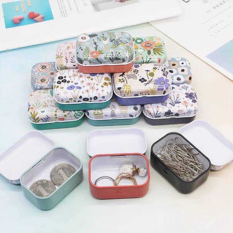 1 32Pcs Box Wer Mini Tin Metal Sealed Jar Packing Jewelry Candy Box ...
