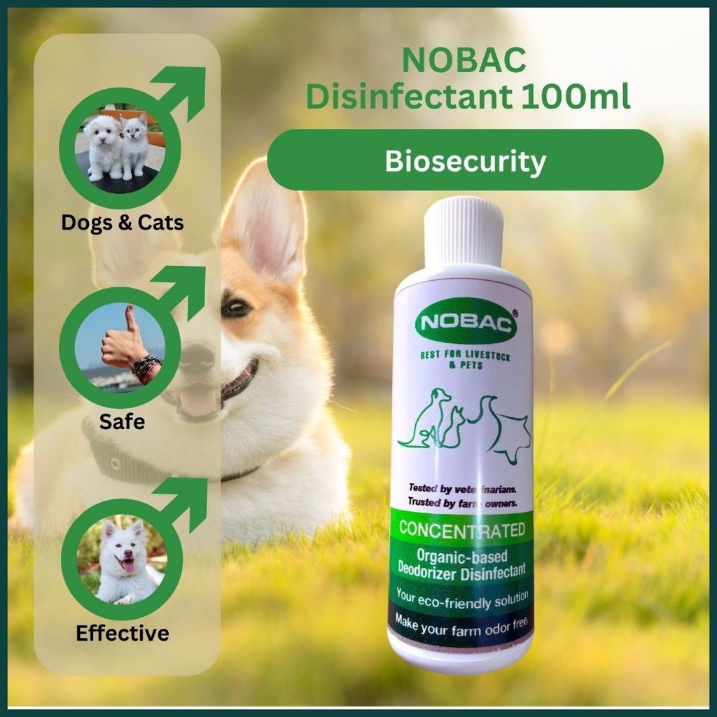 ⌚ ╰ NOBAC Organic Based Deodorizer Disinfectant 100ml | Shopee Philippines