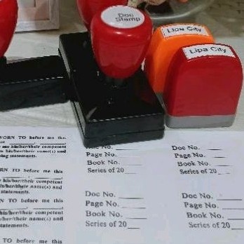 Notary Stamp Doc No./ Series Pre-Inked Stamp | Shopee Philippines