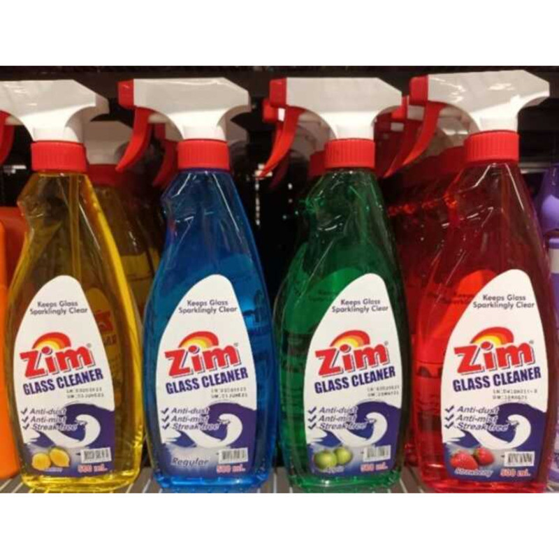 Zim Glass Cleaner With Spray & Refill (Scent: Regular / Apple Lemon ...
