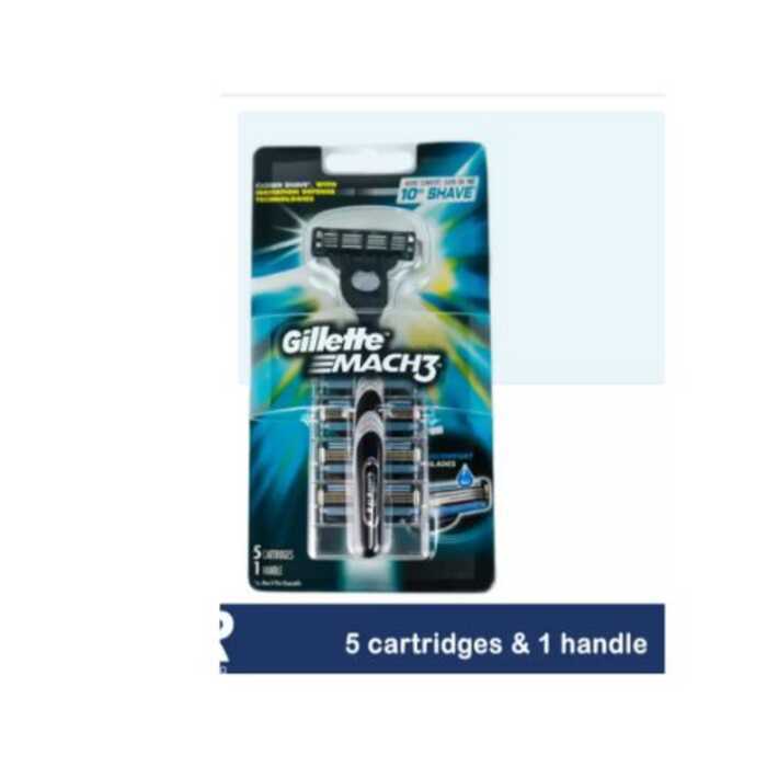 Gillette Mach 3 Razor Blade With 4 Cartridge Refills 950 | Shopee ...
