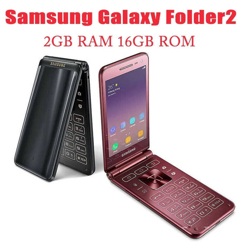 SAMSUNG Galaxy Folder 2 G1650 G160n Quad Core Camera 4G LTE Wifi Dual ...