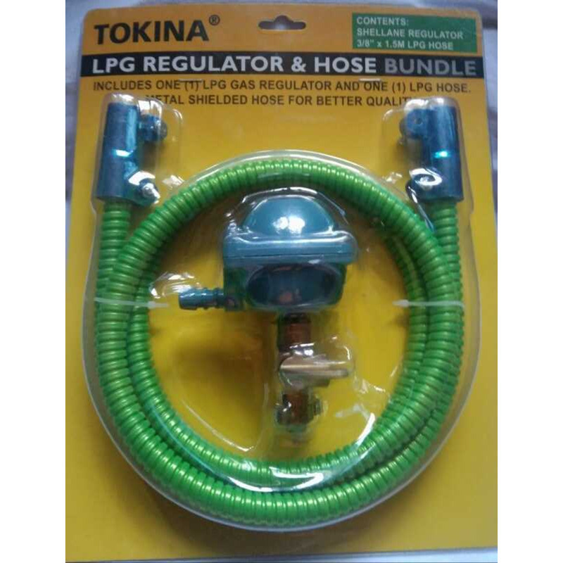 8Ce TOKINA GAS REGULATOR AND LPG HOSE BUNDLE FOR Solane/Shellane ( DE ...
