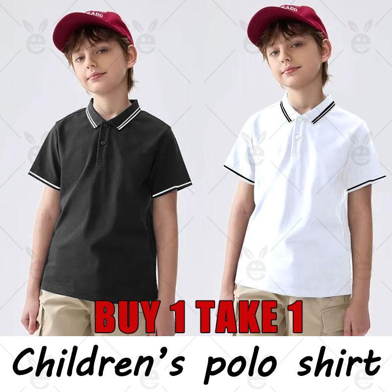 [BUY 1 TAKE 1] 2pcs Boys Polo Shirt New Pastel Color Design Christmas ...