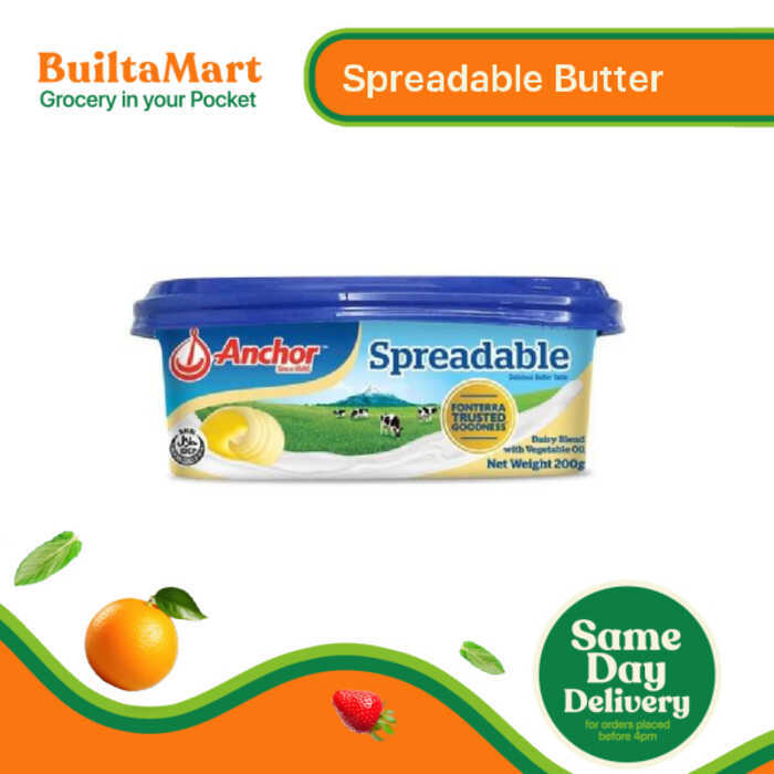 Anchor Spreadable Butter 200G 5C3 | Shopee Philippines