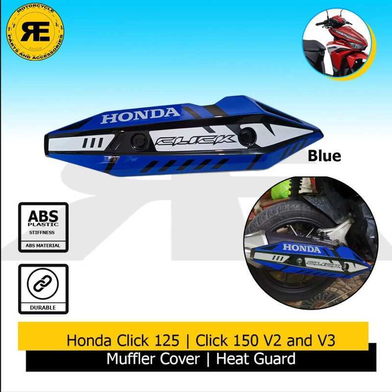 Honda Click 125 | Click 150 V2 And V3 Muffler Cover | Heat Guard ...