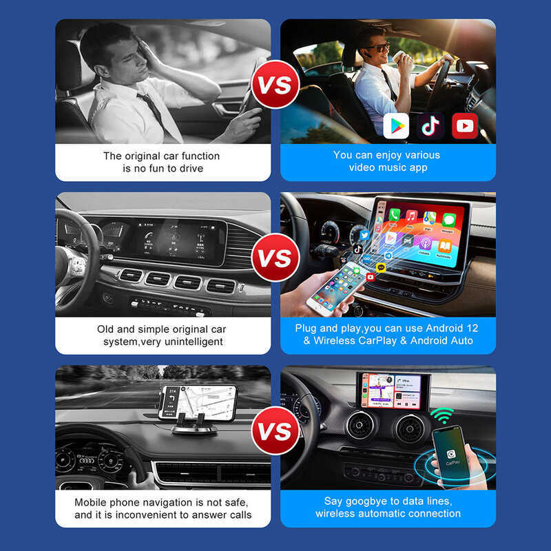Ai Box Car Android 13 Wireless Android Auto & Carplay Smart Tv Box Port ...