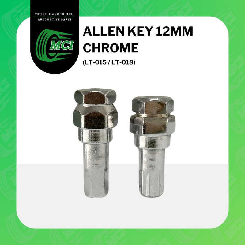 ALLEN KEY Chrome Hexagonal Flower Type 12Mm Car Wheel Nut Tuner Mags ...