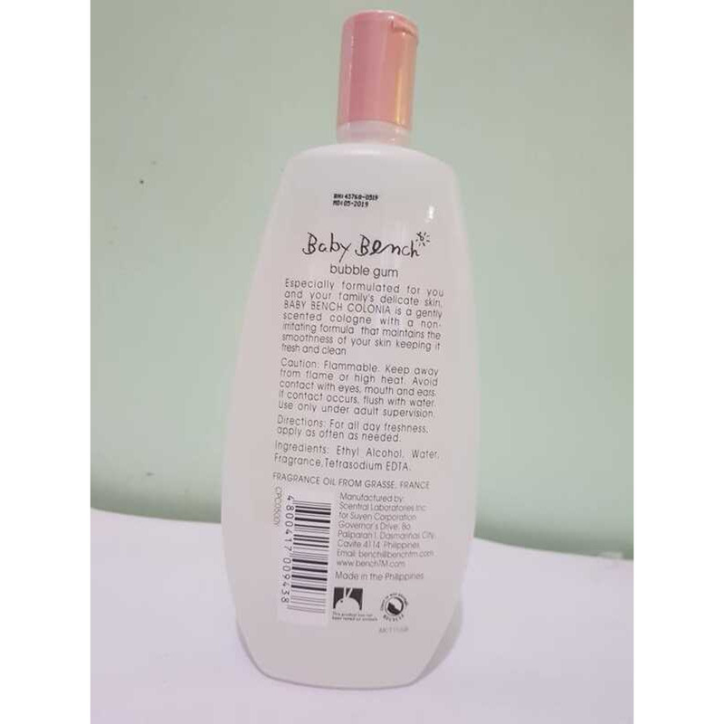 Bench Baby Colonia Cologne - Bubble Gum Cologne Scent Pack Of 1 Plastic ...