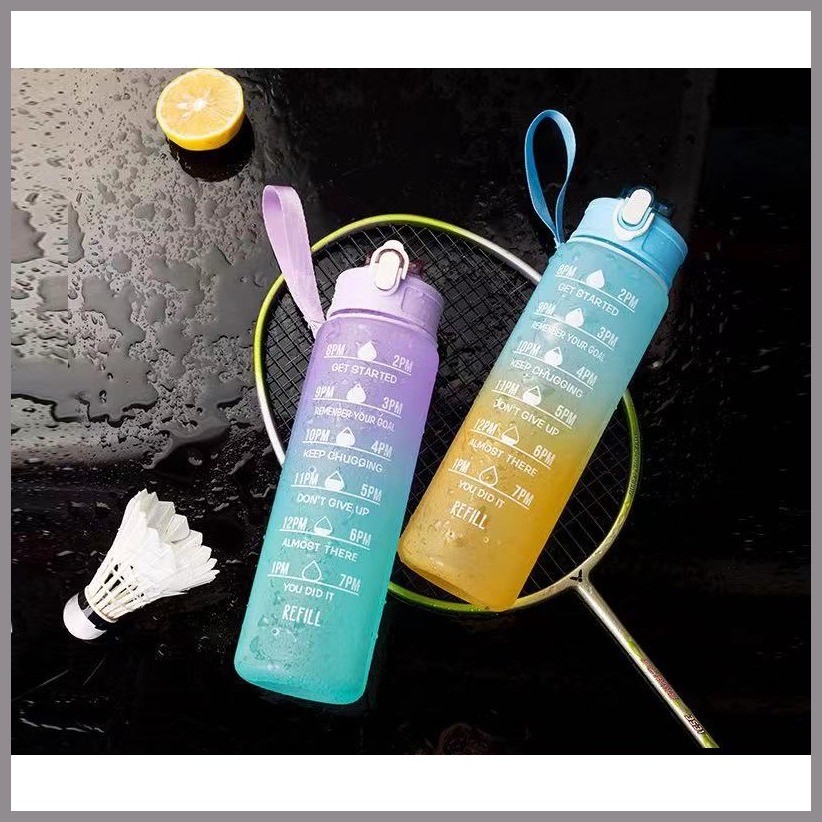 CCL PH 1Liter Water Bottle 1L Jumbo Pastel Sports Tumbler with Time ...