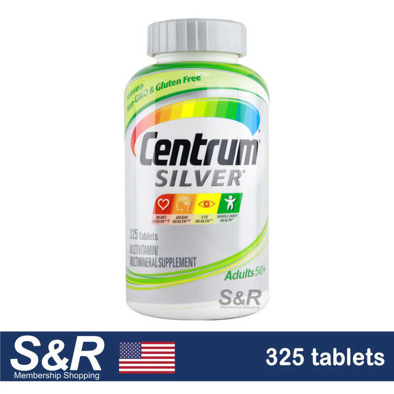 Centrum Silver Multi-Vitamins 325 Tablets 06E | Shopee Philippines
