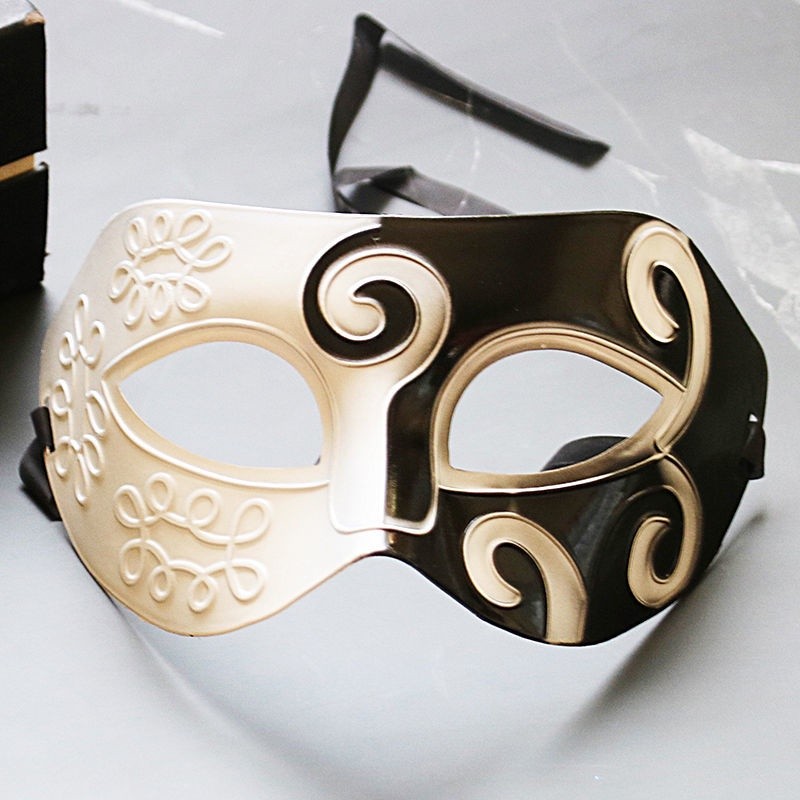 Men Masquerade Party Mask Bar Adult Half-Face Handsome Prince Vintage ...
