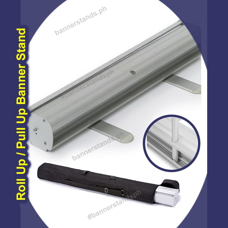 Roll Up Banner Stand 60cm x 160cm 2ft x 5.25ft Pull Up Banner Standee ...