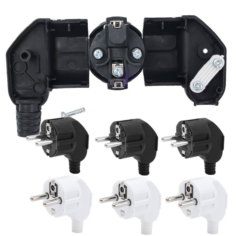 [ GuuDuu ]EU AC Power Adapter Socket - 16A 250V Male Converter - German ...