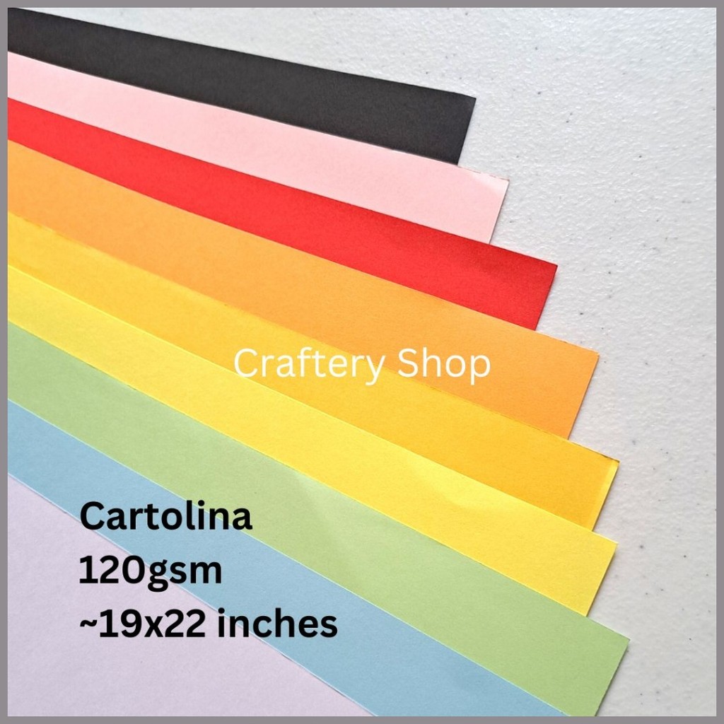 ♠ ♚ Cartolina Size 120gsm Approx. 19x22 inches 3 PCS | Shopee Philippines