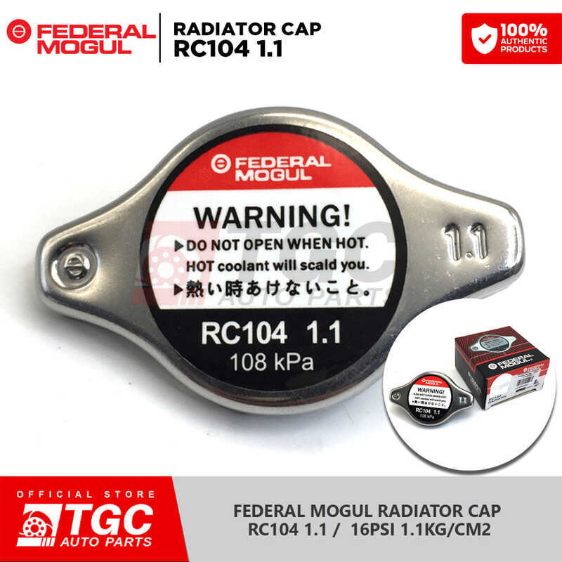 ☃ Federal Mogul Original Radiator Cap Rc104 1.1 / 16Psi 1.1Kg/Cm2 ...