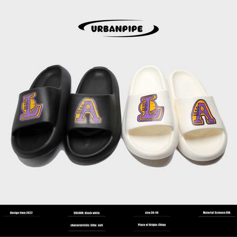 URBANPIPE Lakers NBA Branded Slippers For Men Non Slip Comfy Fashion ...