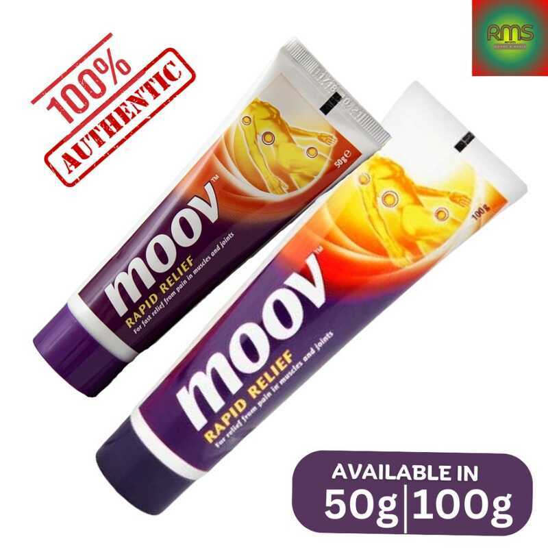 MOOV Rapid Cream 100g Pain Reliever Instant Relief 50g 4cd | Shopee ...