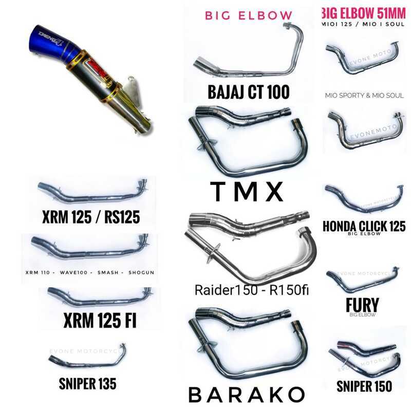 Daeng Sai 4 GP Warrior FULL SET Motorcycle Exhaust Muffler For Wave 100 ...