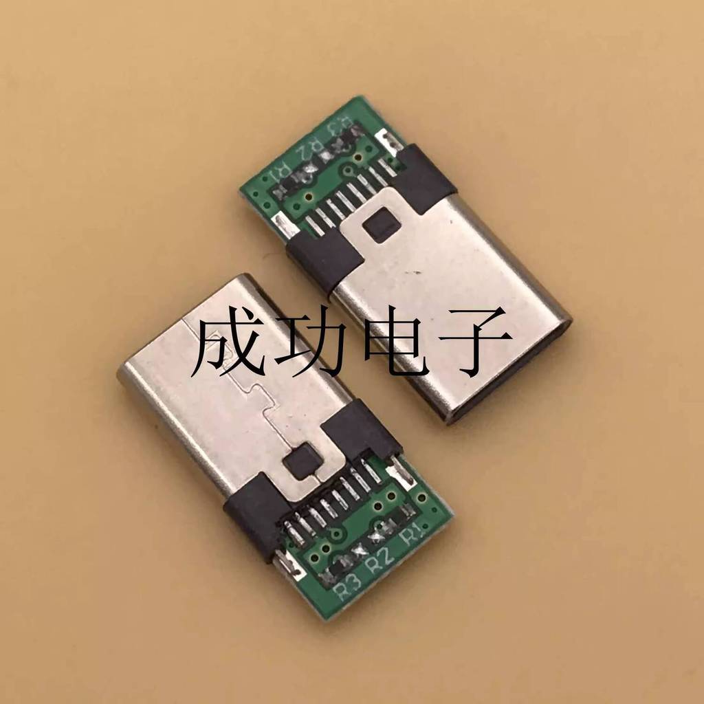 ☑♥ USB3.1 C Type Male Header with PCB Board Solder Wire Test Male ...