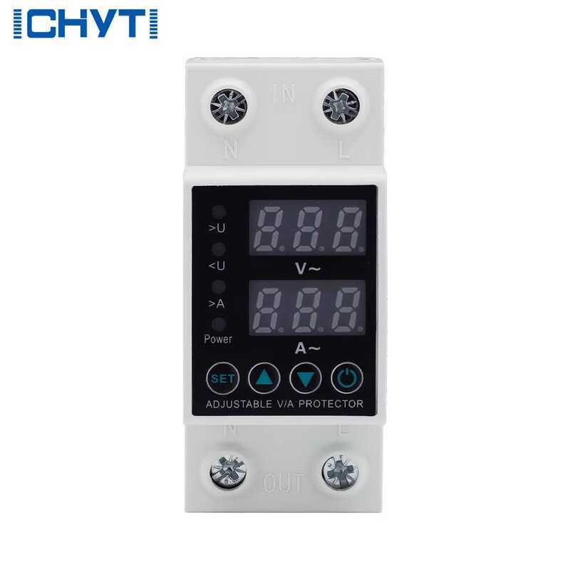 Din Rail Adjustable Over and Under Voltage Protective Device Protector ...