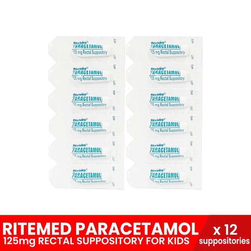 RITEMED Paracetamol 125Mg Rectal Suppository For Kids X 12 ...