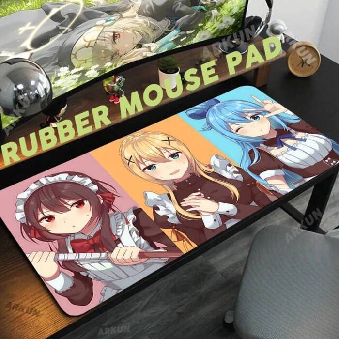 Large 90x40 Popular Kawaii Aqua Hot Cute Megumin KonoSuBa Anime Mouse ...